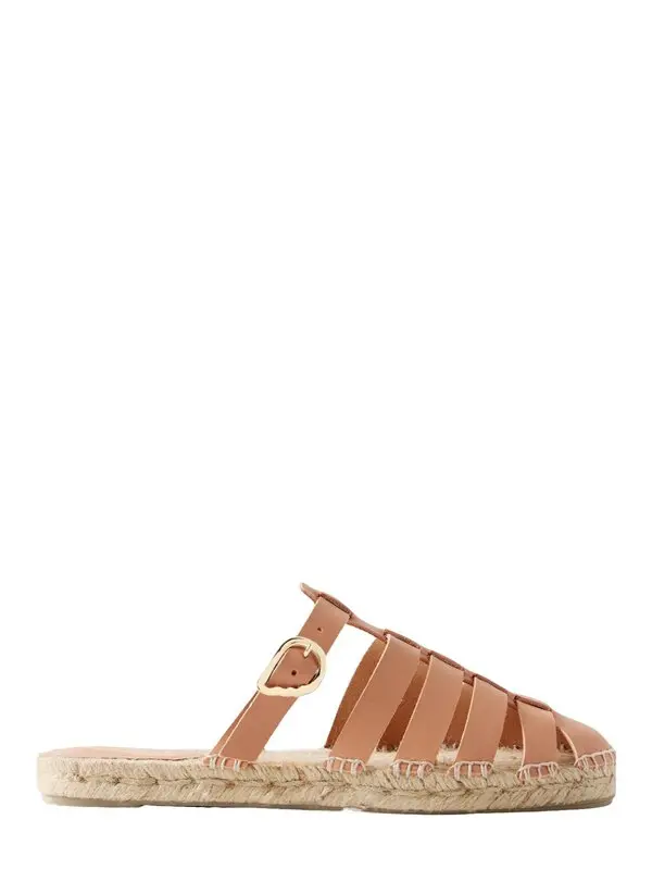 CastaÑer Caged Espadrille Sandals With Jute Soles - Nude