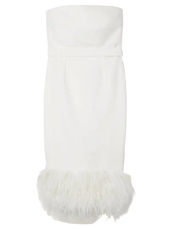 SAFIYAA LONDON Mid-length Crepe Dress - White