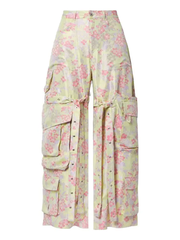 MARQUES' ALMEIDA Brocade Wide-leg Cargo Pants - No