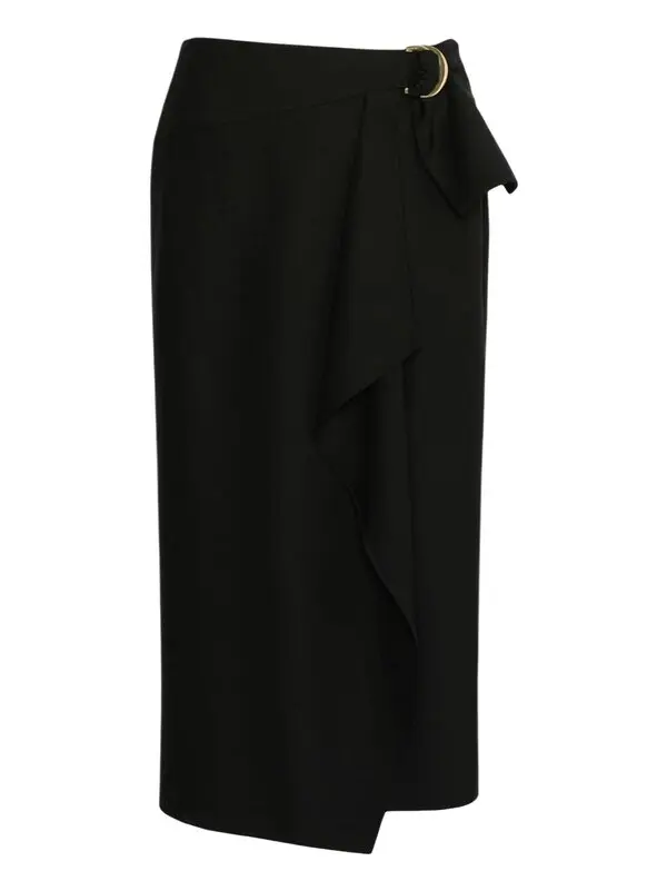 Max Mara Back-zip Skirt - Black