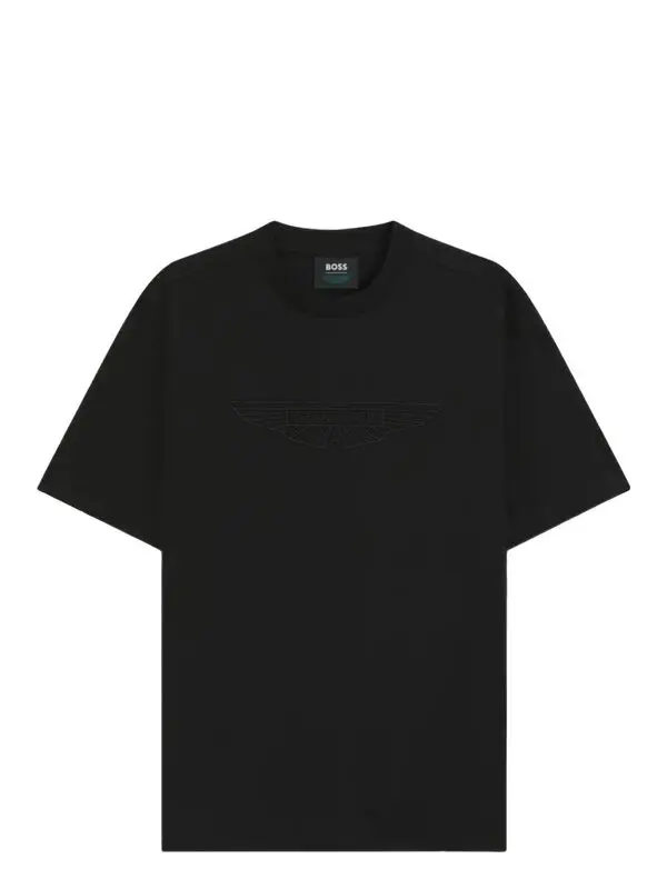 Hugo Boss X Aston Martin Logo-detail T-shirt - Black