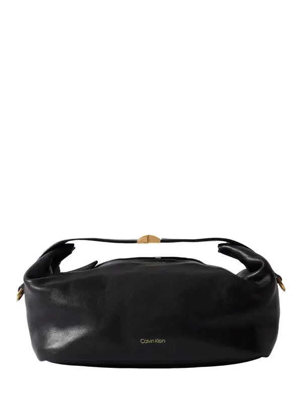 Calvin Klein Andy Small Leather Clutch - Black