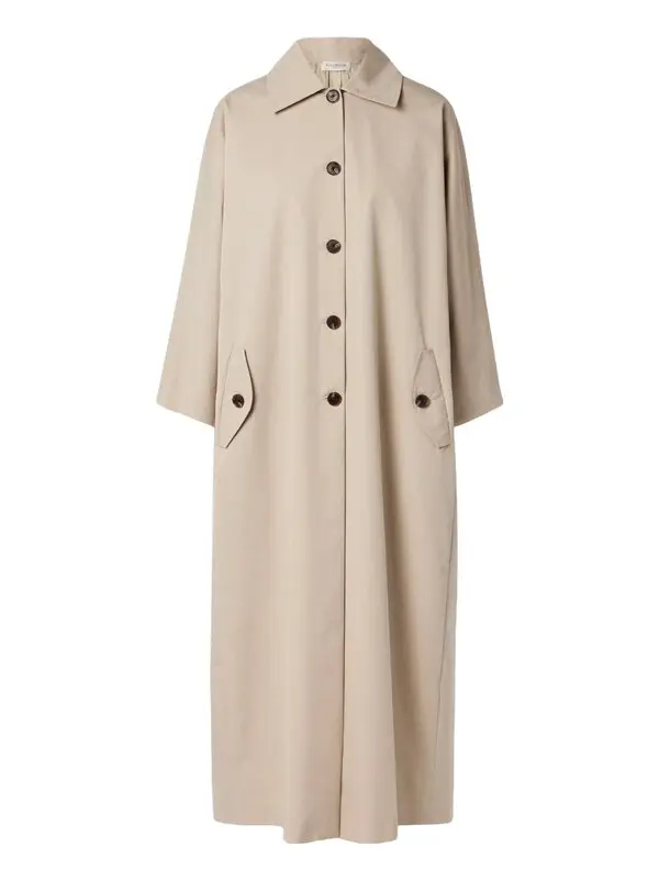 KALLMEYER Pleated Trench Coat - Nude