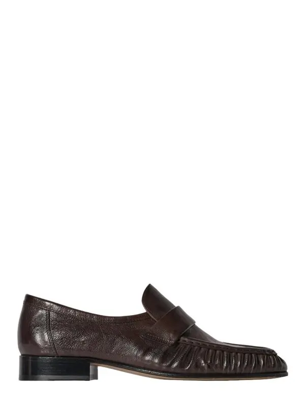 THE ROW Soft Loafer - Deep Brown