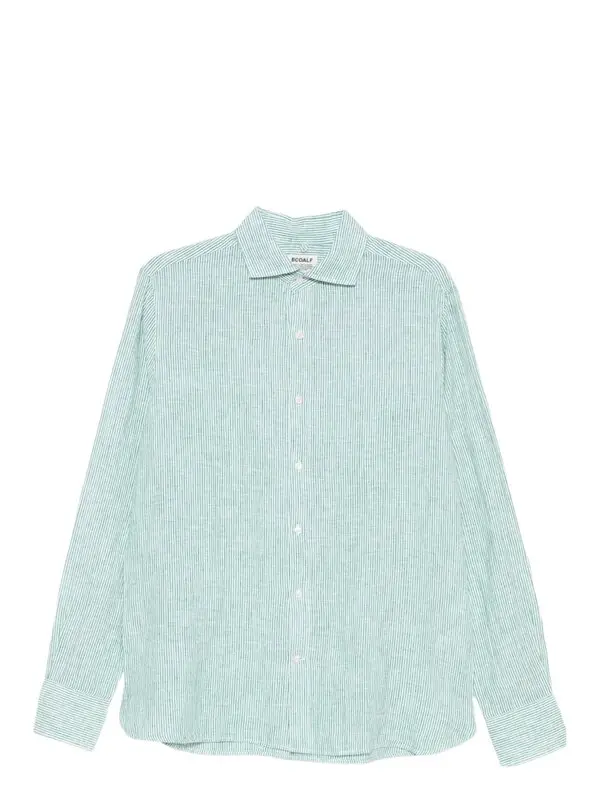 ECOALF Alfredo Striped Shirt - White/green
