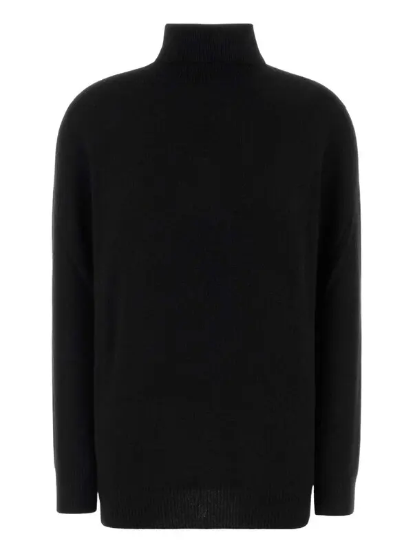 THE ROW Long-sleeved Turtleneck Sweater - Black