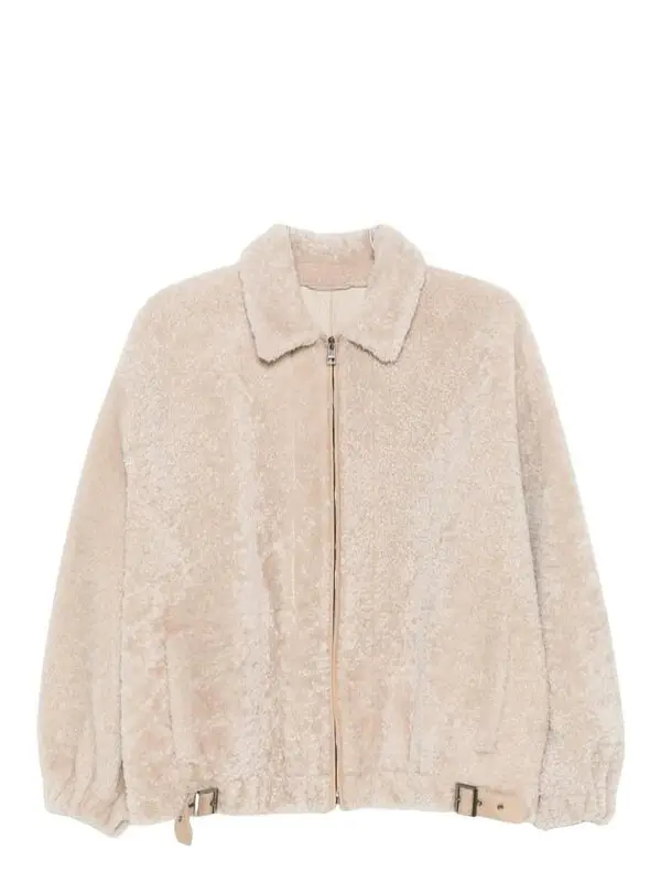 Simonette Ravizza Buckle-detail Jacket - Milk