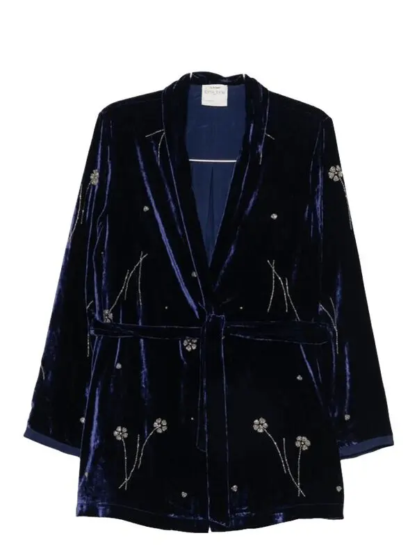 FORTE_FORTE Long-sleeve Jacket - Navy Blue