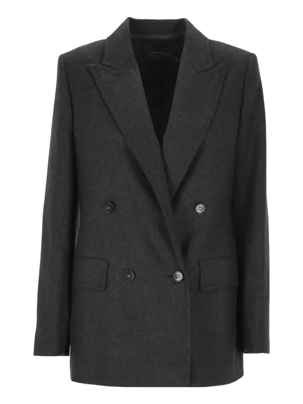 Lorena Antoniazzi Long-sleeve Double-breasted Blazer - Black