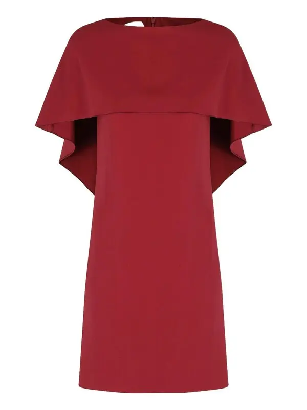 Alberta Ferretti Draped Cape Effect Dress - No