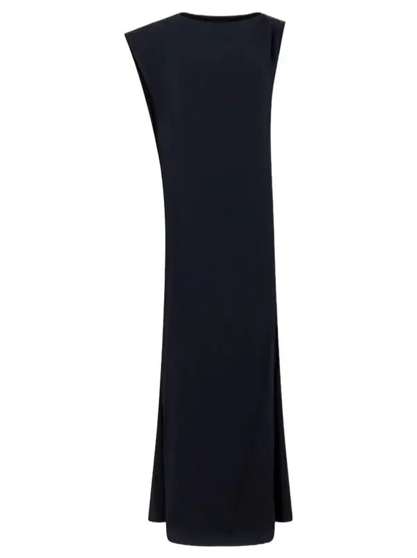 Jacquemus Boat Neck Sleeveless Maxi Dress - Black