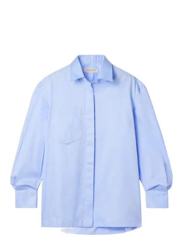 Giuliva Heritage Alba Cotton Shirt - Blue