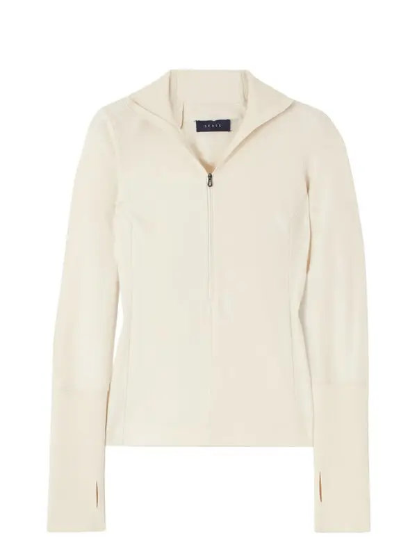 Sease Ariel Fleece Ski Top With Turtleneck - No