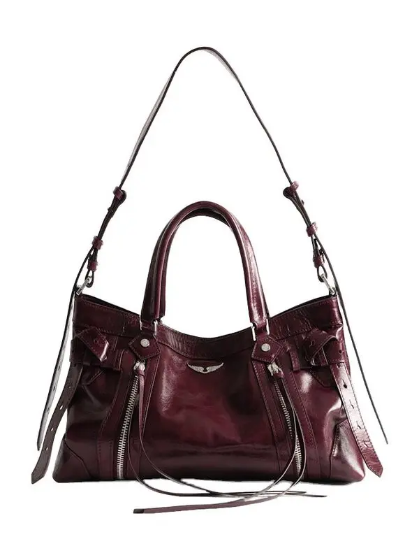Zadig&Voltaire Madison Small Vintage Patent Bag - Deep Purple