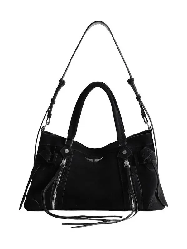 Zadig&Voltaire Madison Small Suede Bag - Black