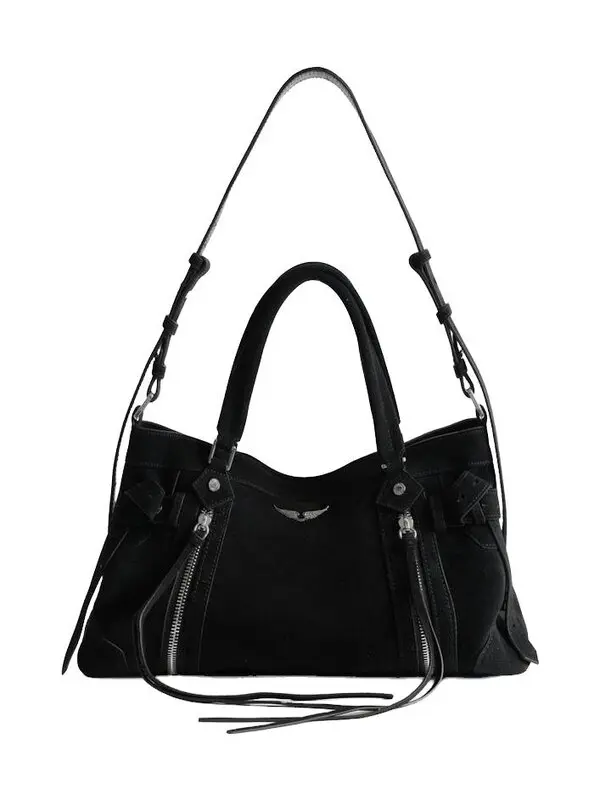 Zadig&Voltaire Madison Small Suede Bag - Black