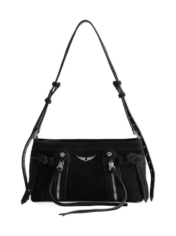 Zadig&Voltaire Madison Mini Suede Bag - Black