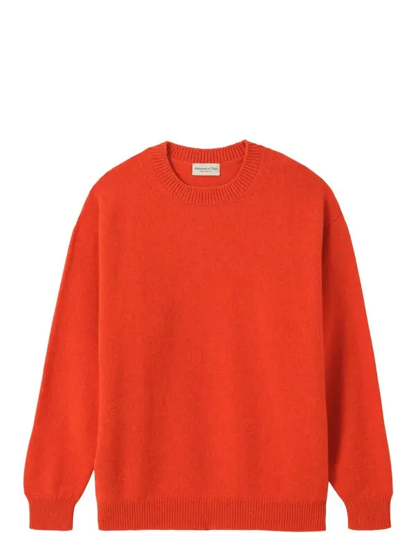 Johnstons Of Elgin Lambswool Crew Neck Jumper - Red
