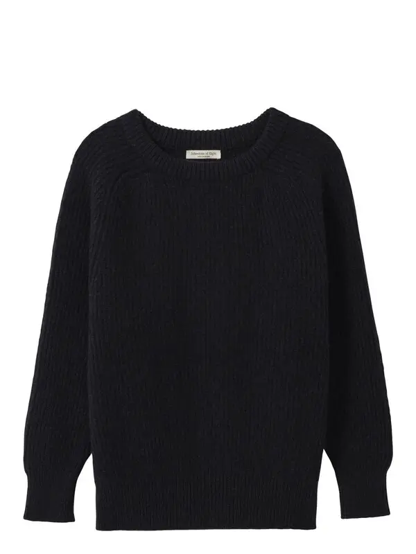 Johnstons Of Elgin Ribbed Donegal Cashmere Jumper - Grey