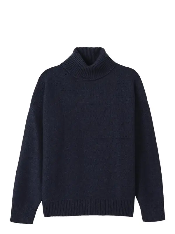 Johnstons Of Elgin Maggie Revere Titch Cashmere Jumper - Navy