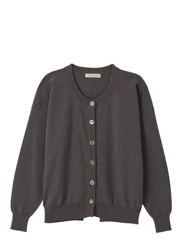 Johnstons Of Elgin Jessie Cashmere Cardigan - Grey