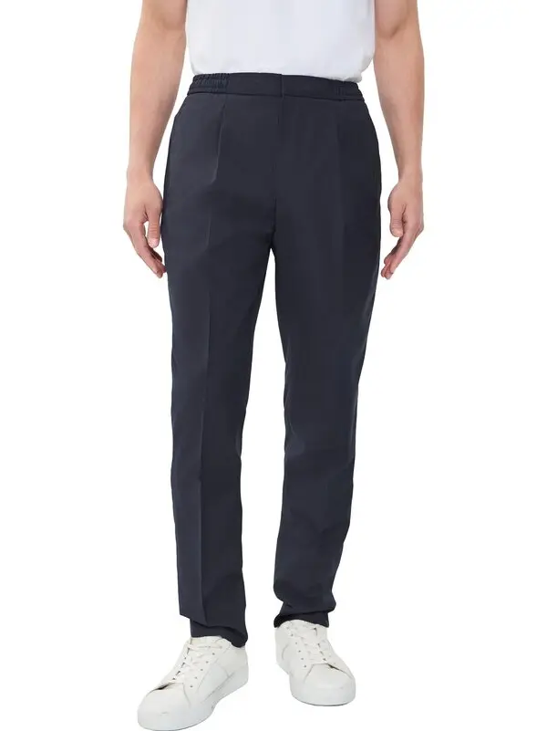 Officine Générale Italian Fresco Wool Pants - Dark Navy