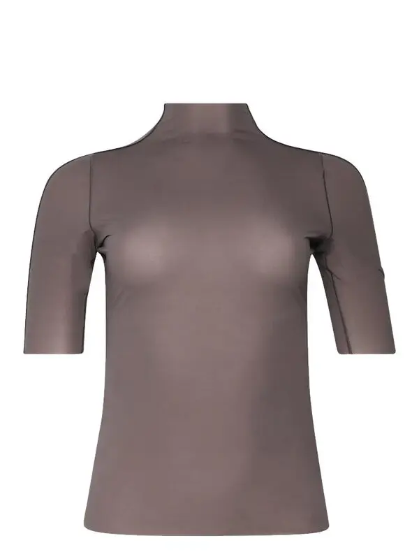 NIKESKIMS Weightless Mock Neck Short Sleeve T-shirt - Purple