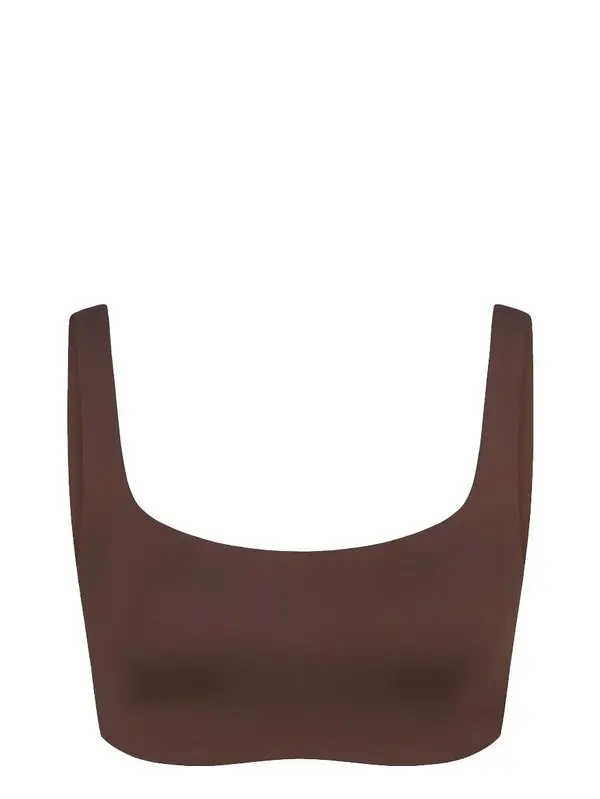 NIKESKIMS Matte Scoop Neck Bra Dark Sepia - Brown
