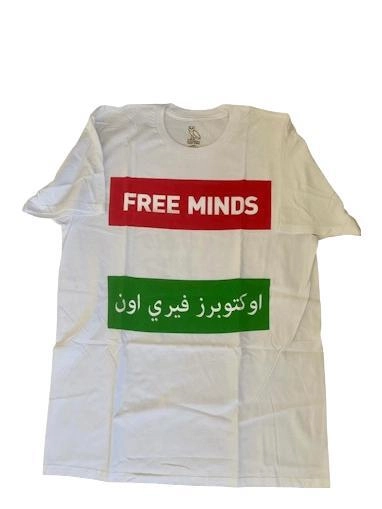OVO Free Minds Arabic T-shirt - White