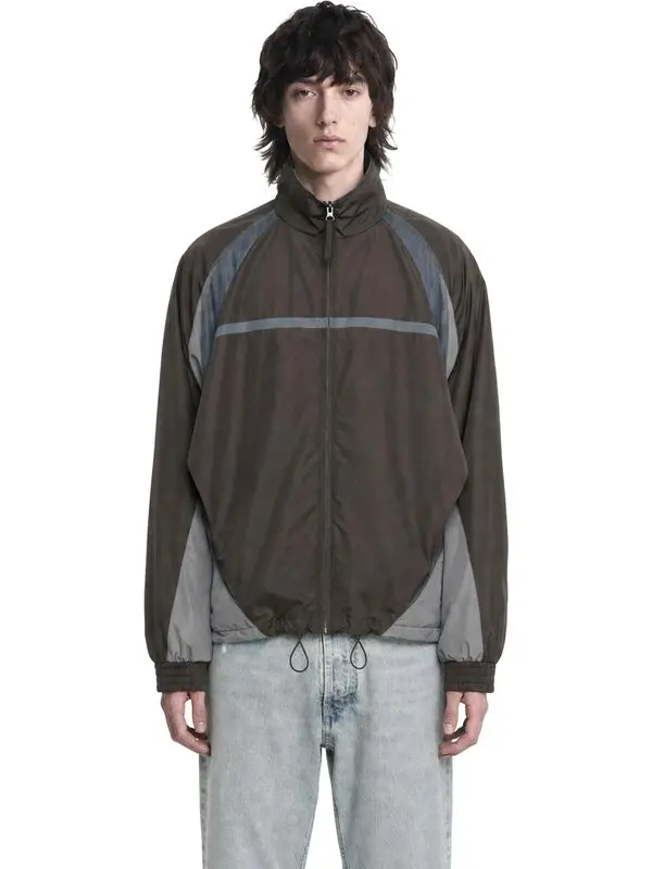 MAISON MARGIELA Contrast Panel Track Jacket - Brown