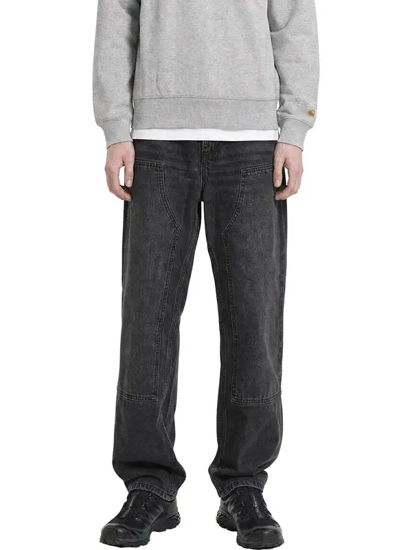 Carhartt Work In Progress Double Knee Denim Pants - Black