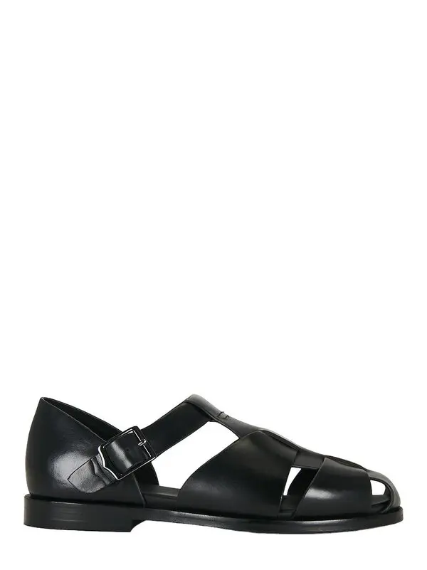 G.H.BASS Potter Flat Sandals - Black