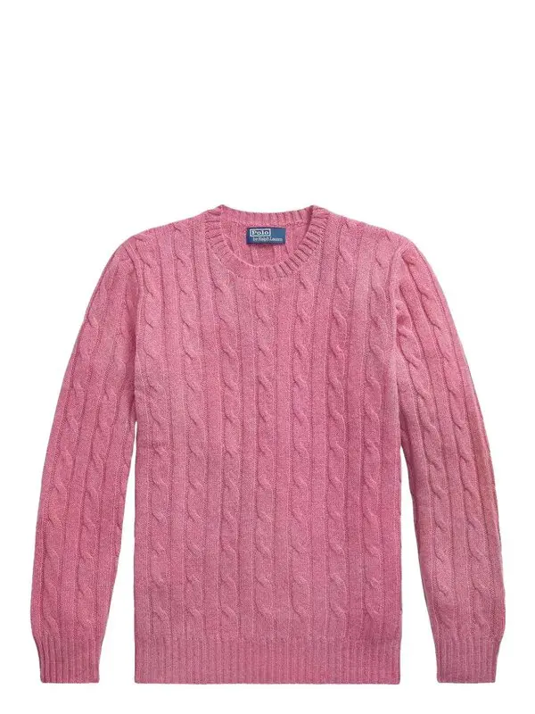Polo Ralph Lauren Cable-knit Cashmere Crewneck Sweater - Pink