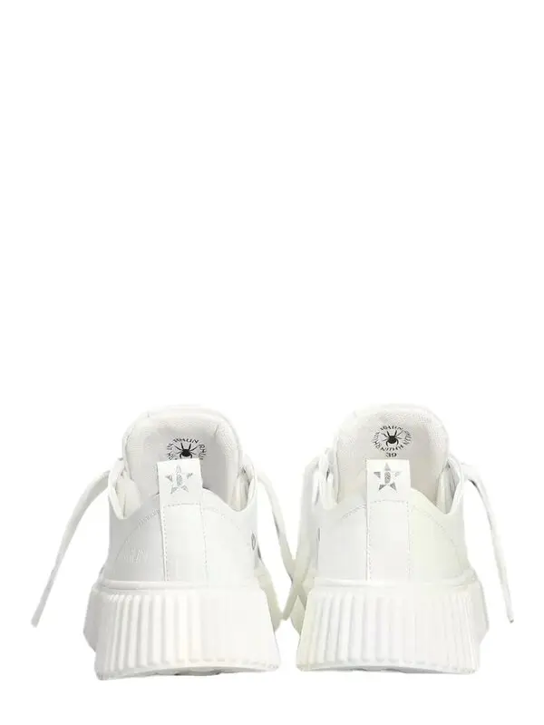 RHUN Lace-up Ribbed Sole Sneakers - White