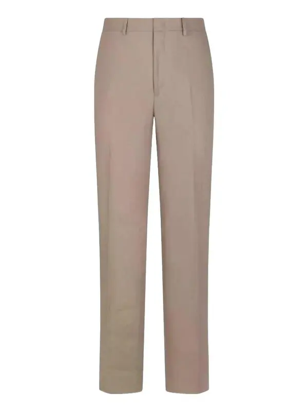 Tagliatore Linen Straight-leg Trousers - Neutrals
