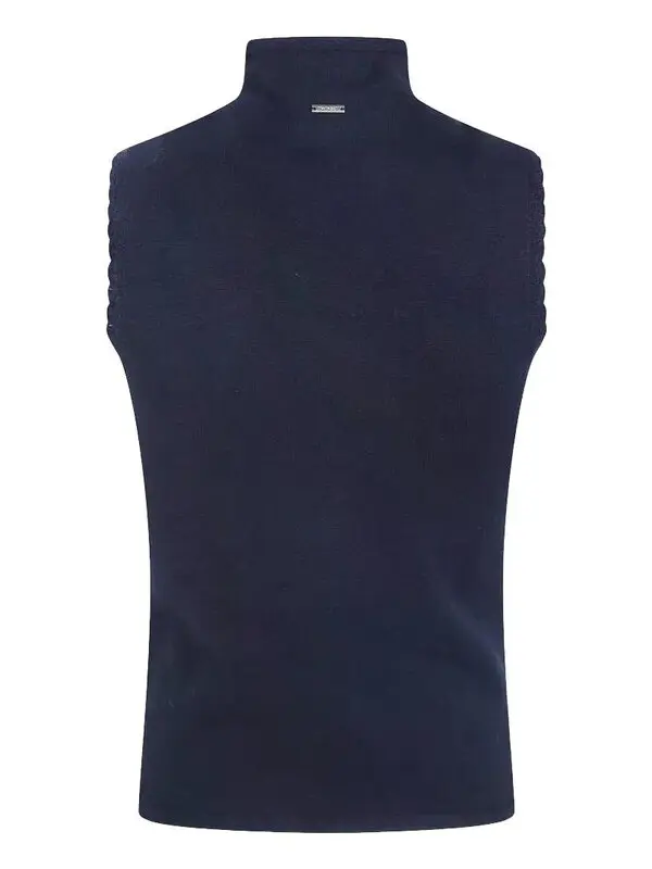 TWINSET Sleeveless High Neck Top With Crochet Details - Black
