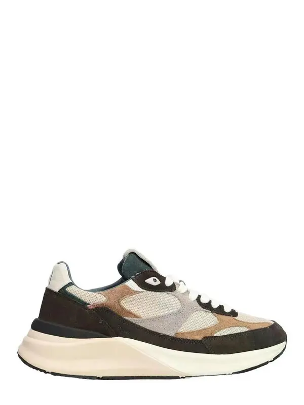 D.a.t.e. Musa Paneled Sneakers - Brown