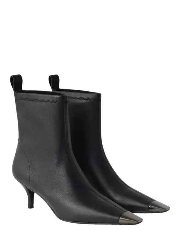 Furla Metal Ankle Boots - Black