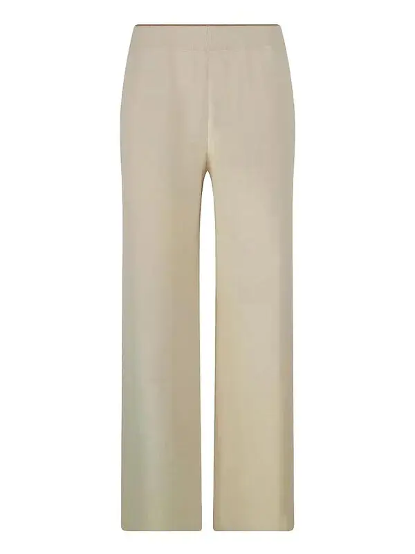 Kiton Knitted Wide-leg Trousers - Neutrals