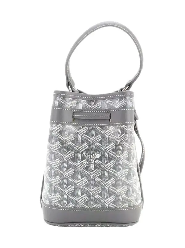 Goyard Petit Flot Coated Canvas Mini Bucket Bag - Grey