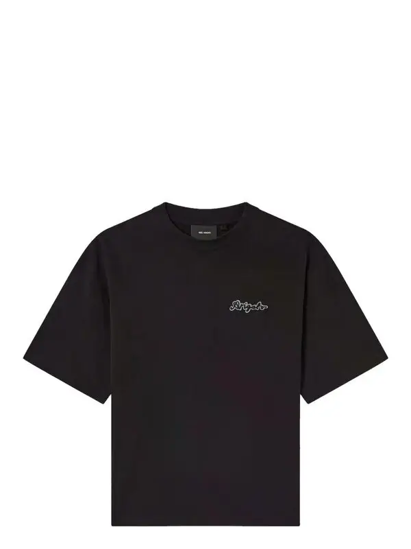 Axel Arigato Logo-embroidered T-shirt - Black