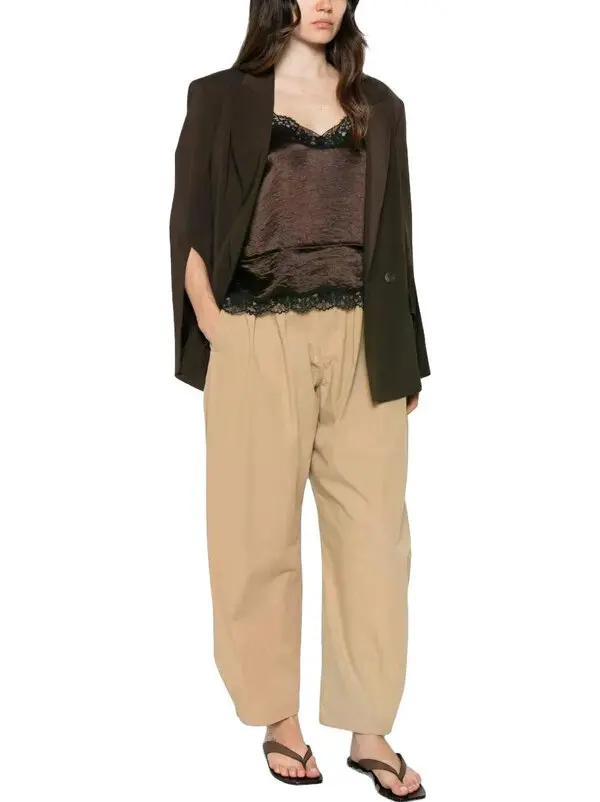 TWINSET Split-sleeve Double-breasted Blazer - Brown