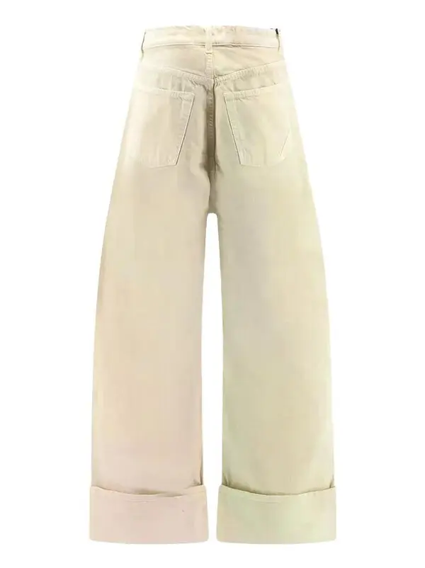 3x1 Wide Leg Turn-up Cuff Jeans - Neutrals
