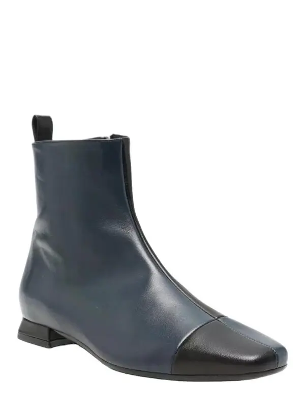 CAREL Simonetta Leather Ankle Boots - Blue