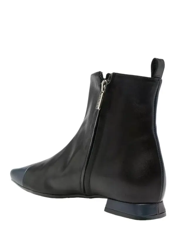 CAREL Simonetta Leather Ankle Boots - Blue