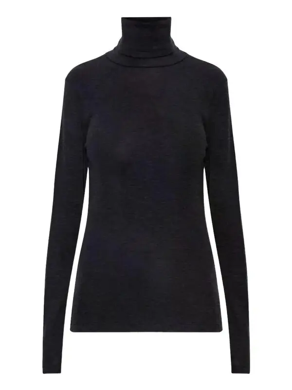 RÓHE Roll-neck Wool Sweater - Grey