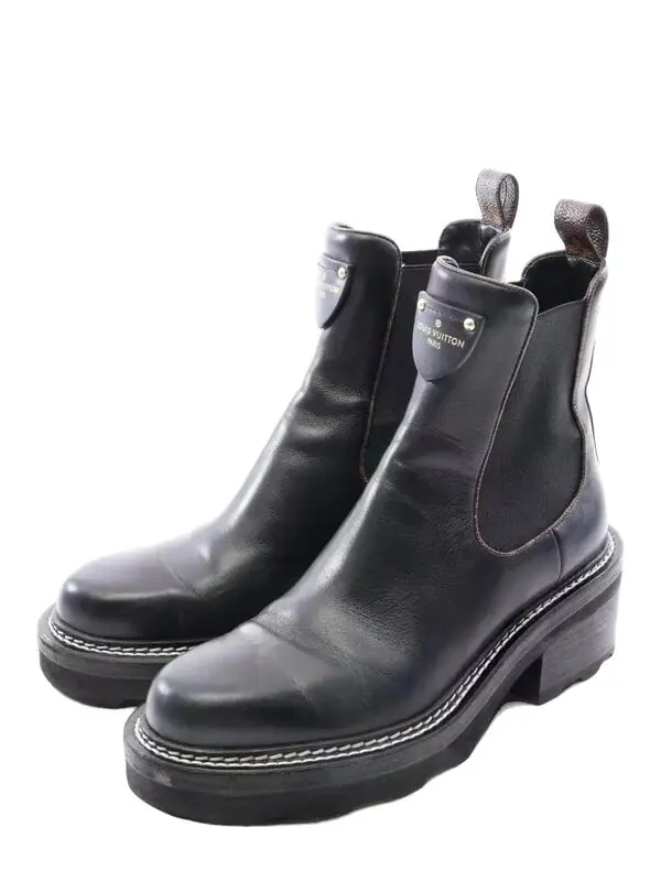 LOUIS VUITTON 2021 Monogram Ankle Boots - Black