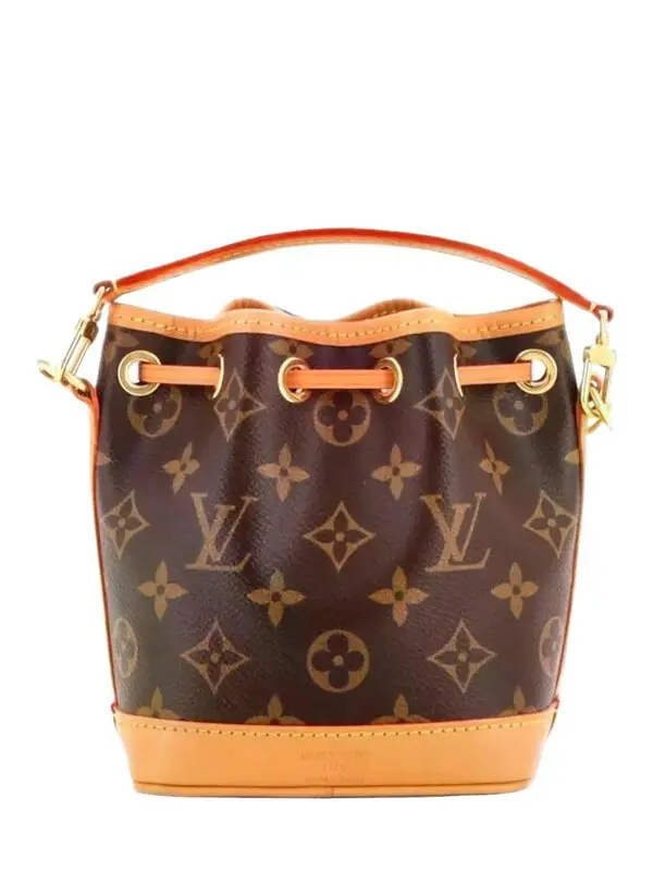 LOUIS VUITTON Noe Nm Handbag Monogram Canvas Nano Bucket Bag - Brown