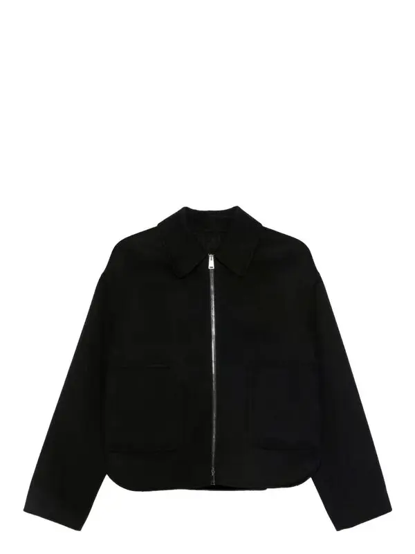 Fendi Zip-up Patch-pocket Jacket - Black