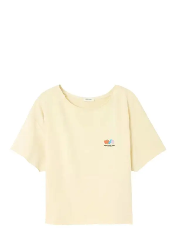 American Vintage Atubay Graphic-print T-shirt - Neutrals
